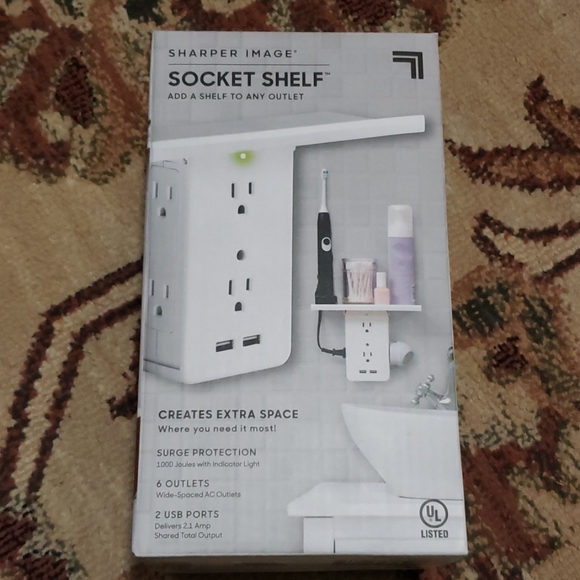 Sharper Image | Other | New Sharper Image Socket Shelf | Poshmark